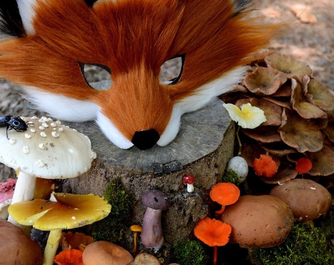Faux Fur Red Fox Mask, Handmade - Etsy