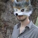Grey Wolf Faux Fur Mask, Handmade - Etsy