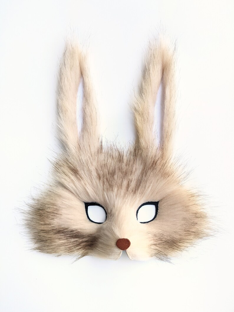 Faux Fur Mountain Rabbit Mask Handmade - Etsy