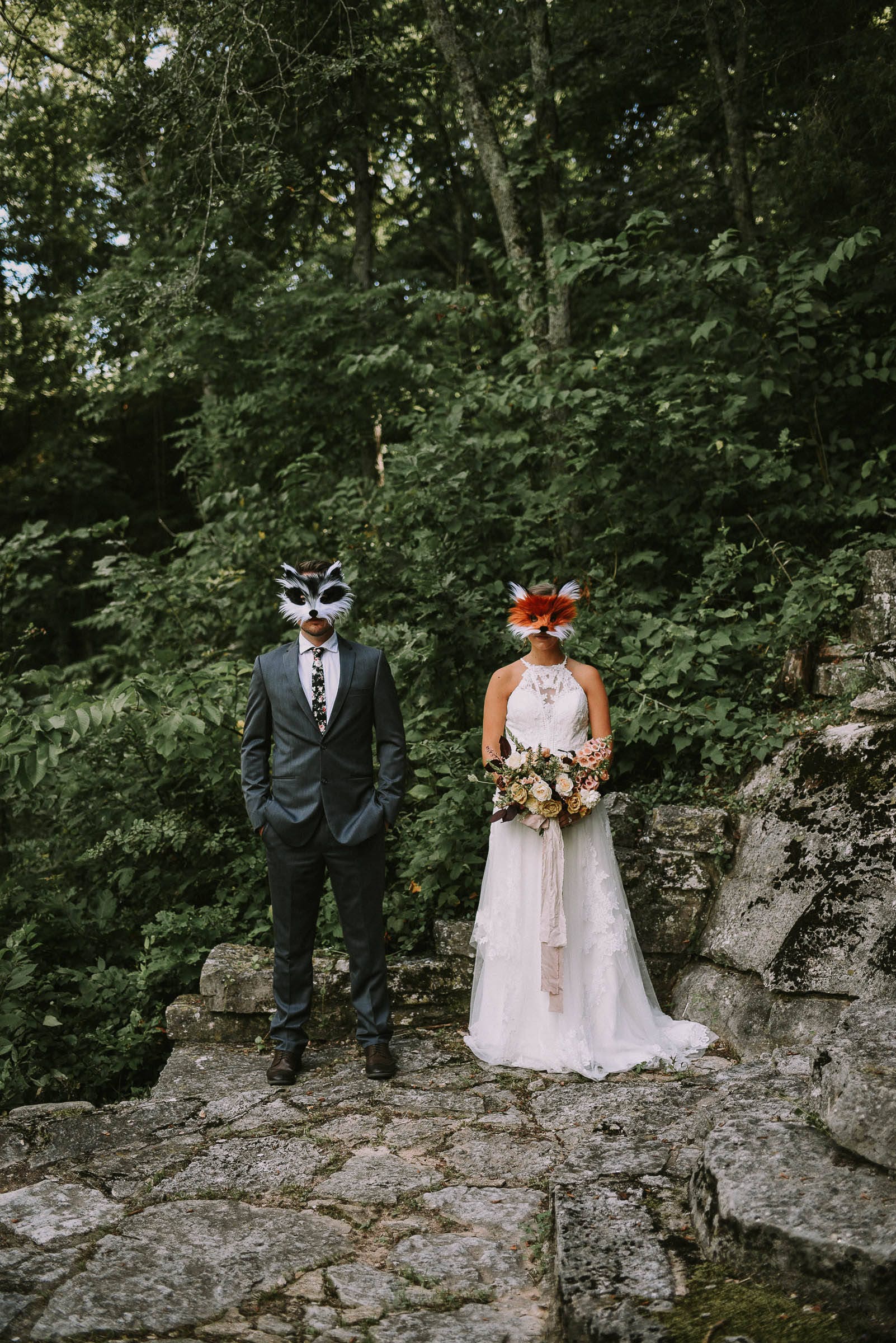 Raccoon & Fox Love Story Set - Etsy