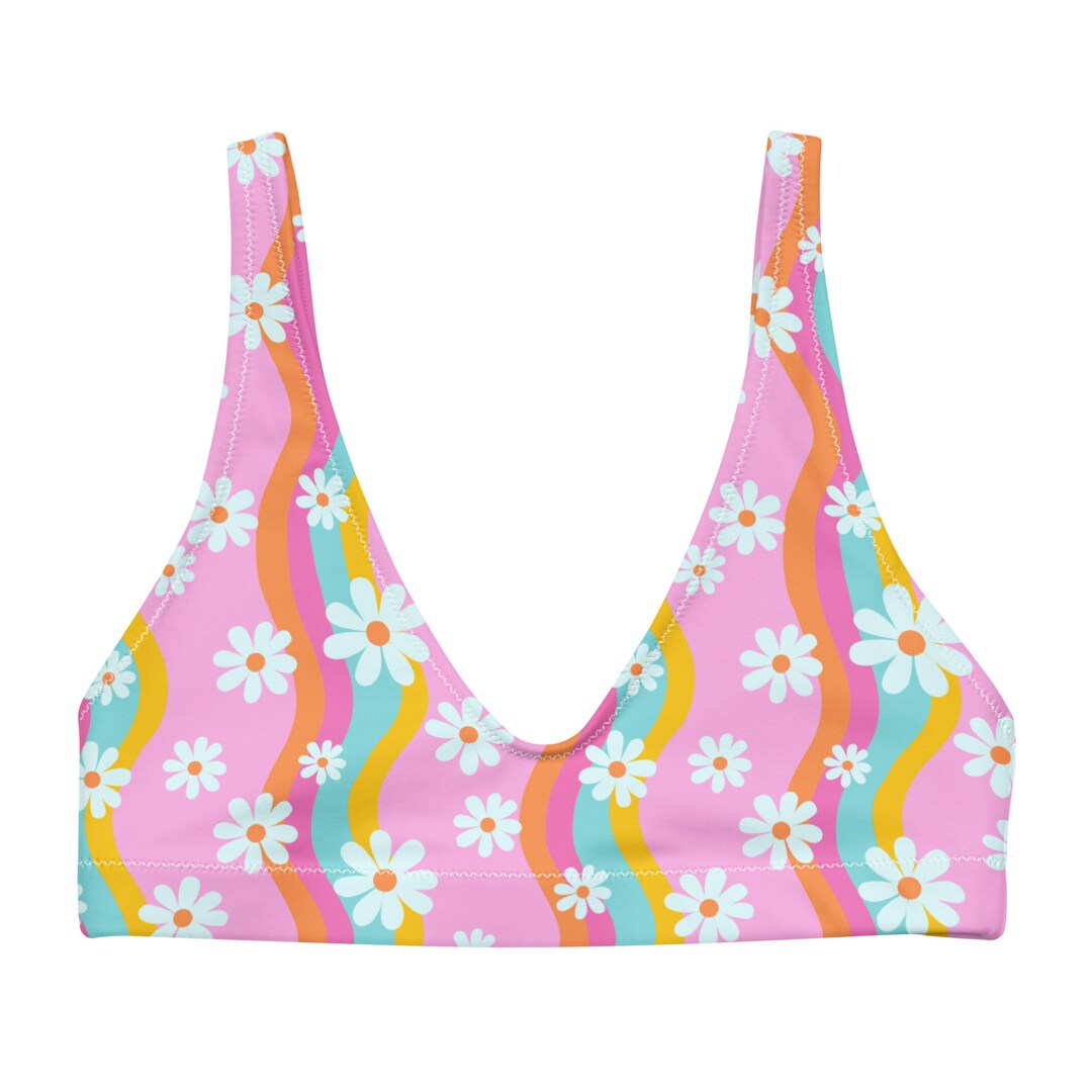 Pink Rave Top, Plus Size Rave Wear, Retro Groovy Rave Wear, Floral ...