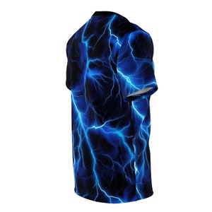 Mens Blue Lightning Rave Shirt, Mens Rave Outfit, Couples Matching Rave ...