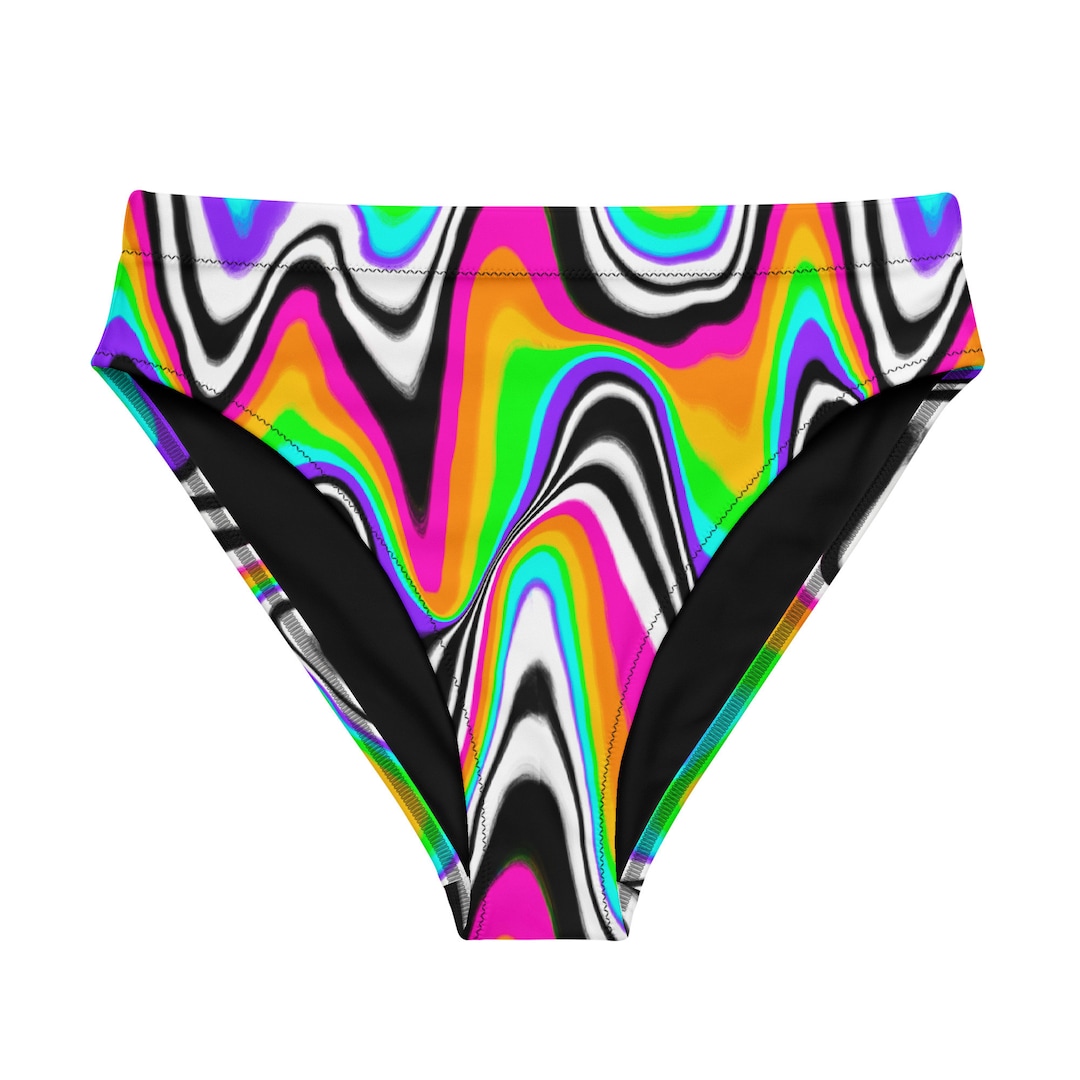 Trippy Rave Bottoms Rainbow, Rave Outfit Women Set, Plus Size Rave ...
