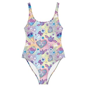 Pastel Gothic Rave Bodysuit, Plus Size Rave Outfit, Halloween Rave ...