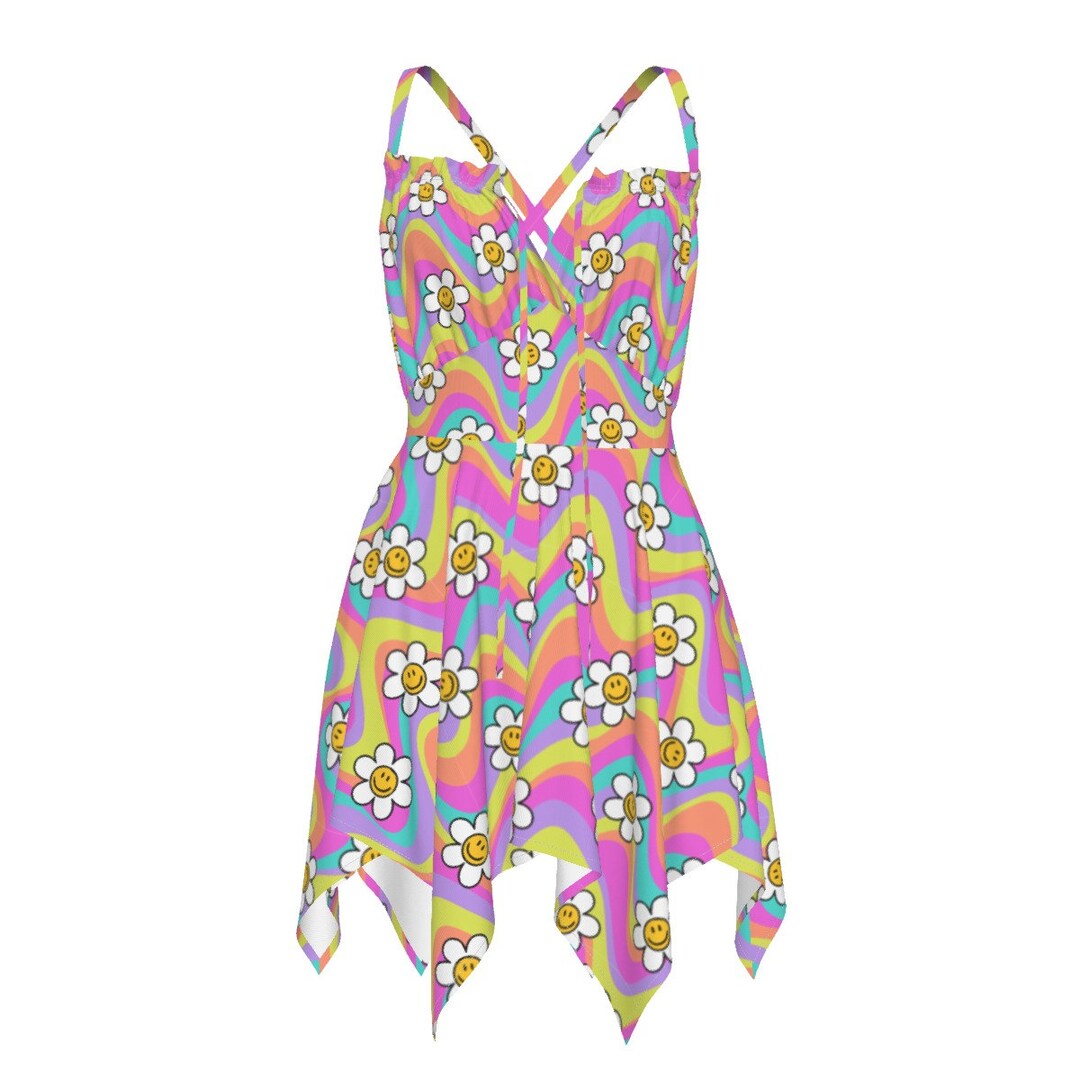 Groovy Rave Fairy Dress, Fairycore Dress, Rave Outfit Set Women, Plus ...