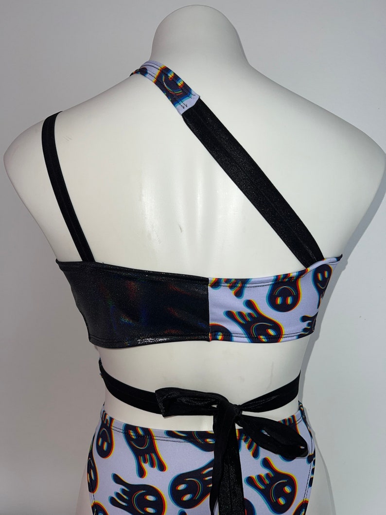 Happy Trippin Smiley Face Rave Top Rave Outfit Womens Rave - Etsy
