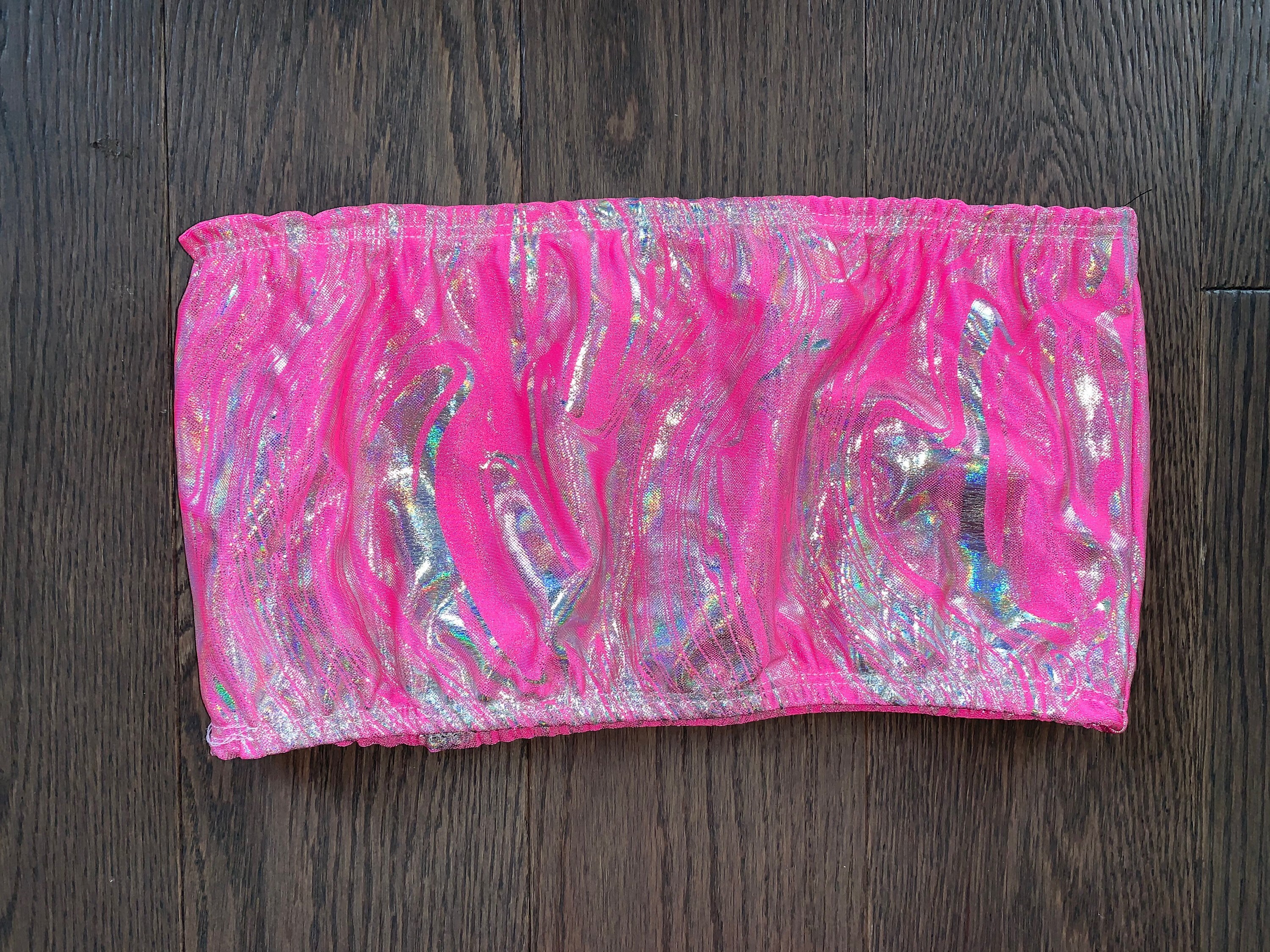 Pink Rave Top ONLY Boob Tube Top Tube Top Crop Top | Etsy
