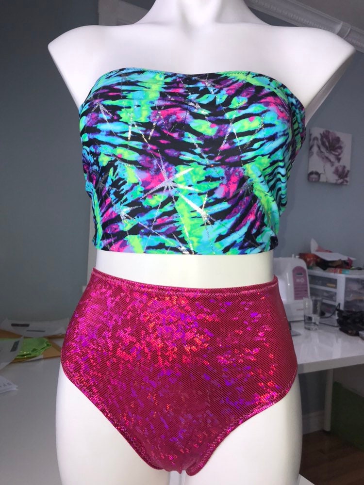 Pink Rave Bottoms Rave Outfit Rave Wear Rave Clothing Etsy