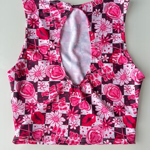 Pink Rave Top, Rave Outfit, Womens Rave Clothing, Rave Wear, Smiley ...