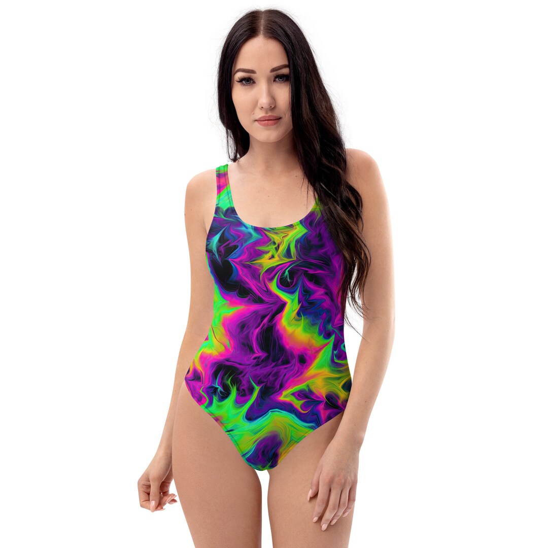 Trippy Rave Bodysuit, Rave Outfit Women Set, Rave Wear, Festival Clothing Women, Rave Clothing ...