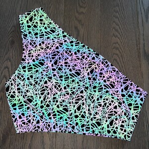 Reflective Rave Top, Rave Outfit, Sports Bra, Rave Tank Top, Rave ...