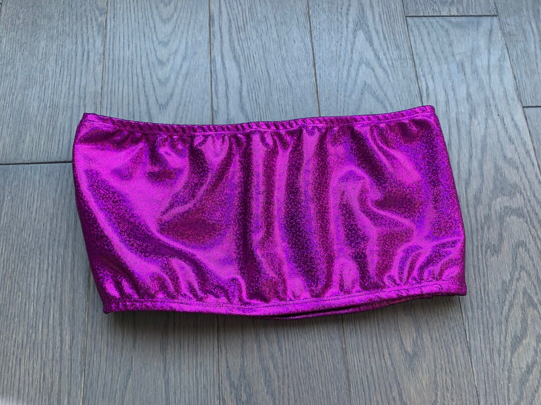 Purple Holographic Rave Top Rave Boob Tube Rave Top - Etsy