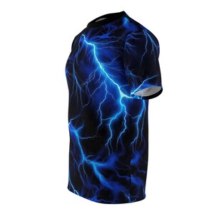 Mens Blue Lightning Rave Shirt, Mens Rave Outfit, Couples Matching Rave ...