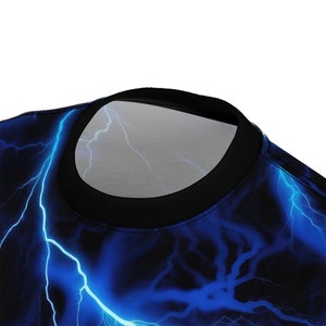 Mens Blue Lightning Rave Shirt, Mens Rave Outfit, Couples Matching Rave ...