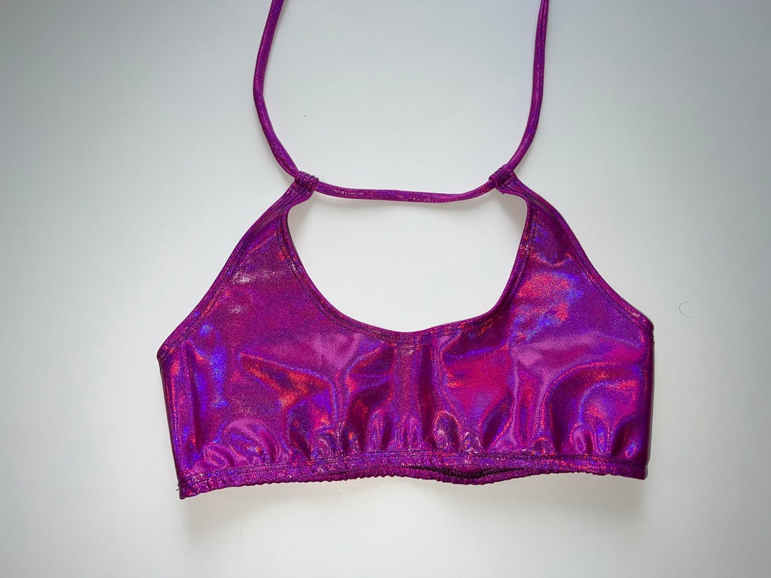 Holographic Rave Top, Keyhole Rave Top, Rave Outfit Women, Rave ...