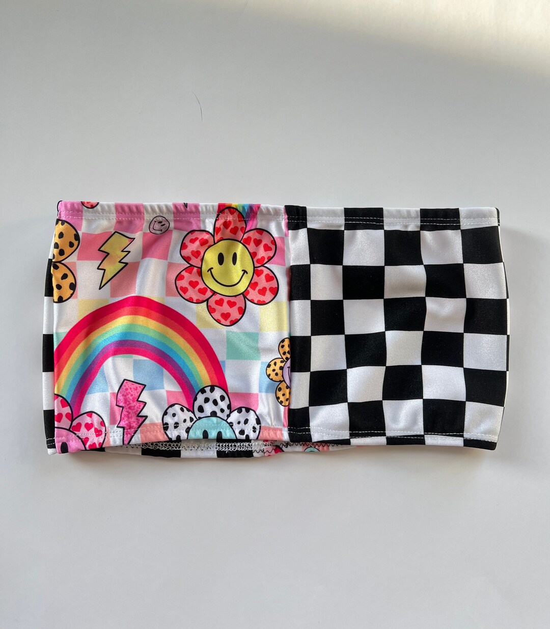 CHECK CHECK BANG Boob Tube, Rave Top, Rave Outfit Women, Rave Wear ...