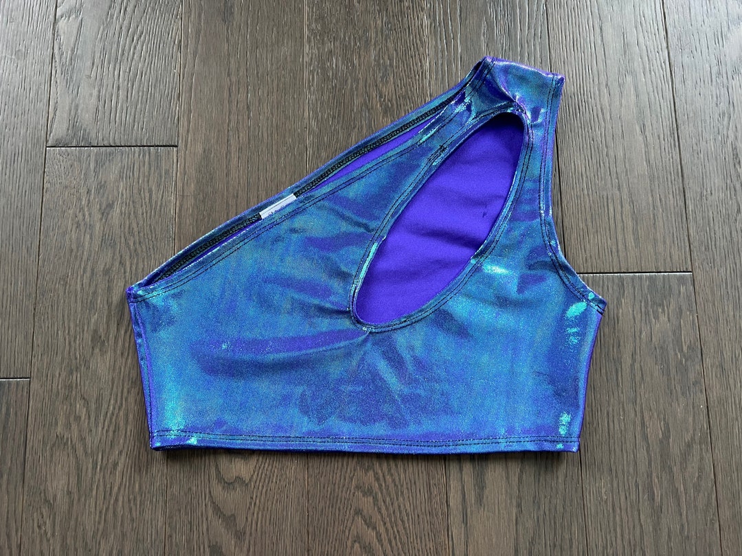 Holographic Rave Top, Rave Outfit Set, Sports Bra, Rave Tank Top ...