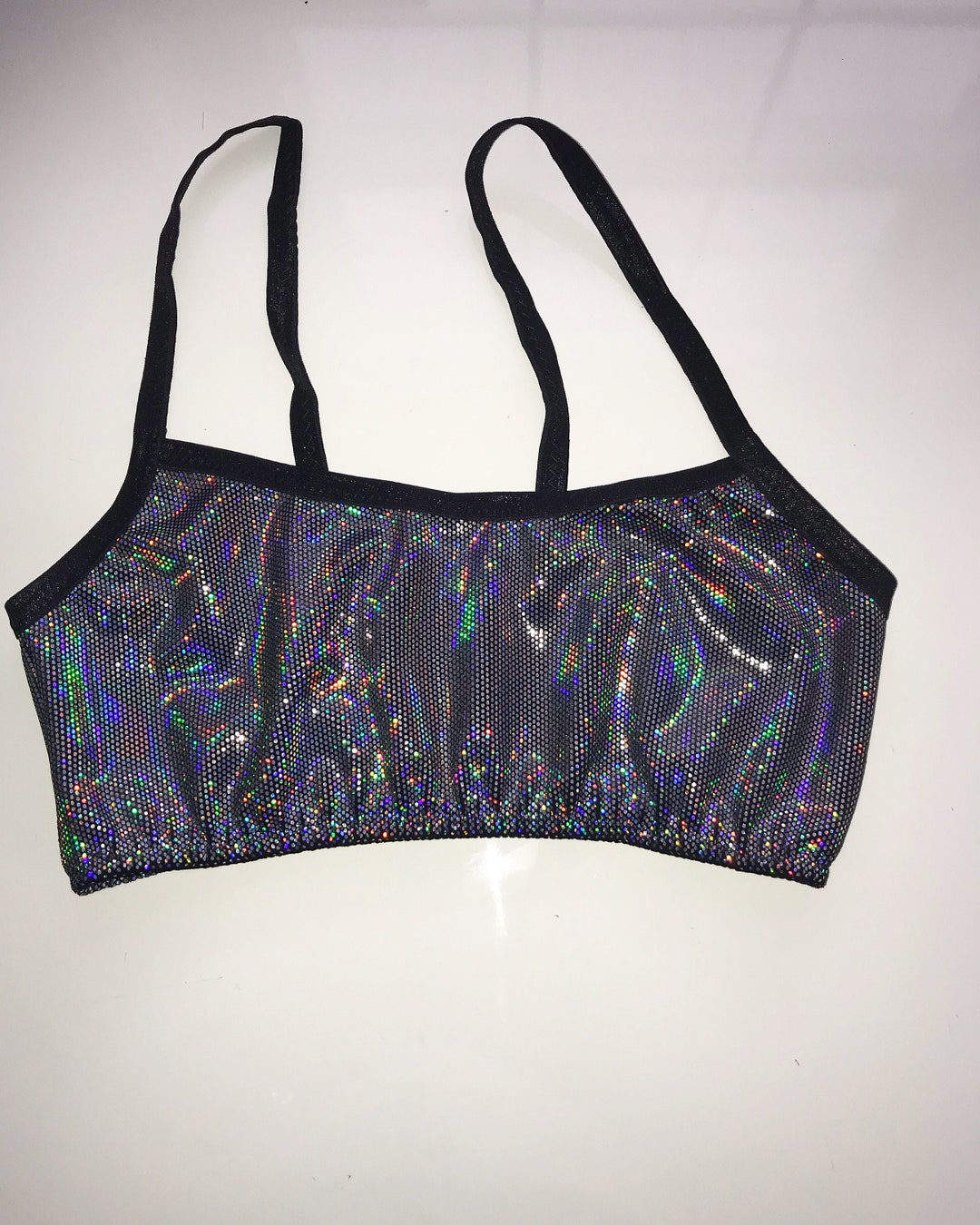 Holographic Rave Top, Rave Bralette, Rave Outfit Set Women, Rave ...