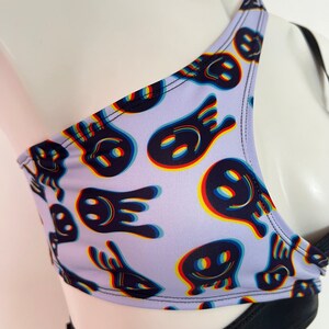 Happy Trippin Smiley Face Rave Top, Rave Outfit, Womens Rave Clothing ...