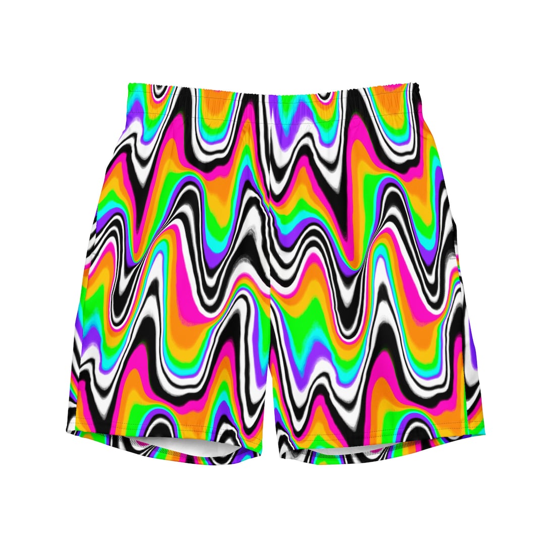 Trippy Men's Rave Shorts, Mens Rave Outfit, Mens Rave Clothing ...