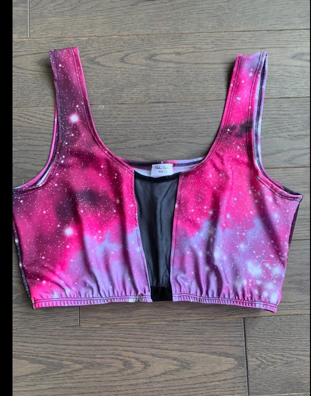 Galaxy Rave Top, Rave Outfit Women, Cropped Tank Top, Sports Bra, Rave ...