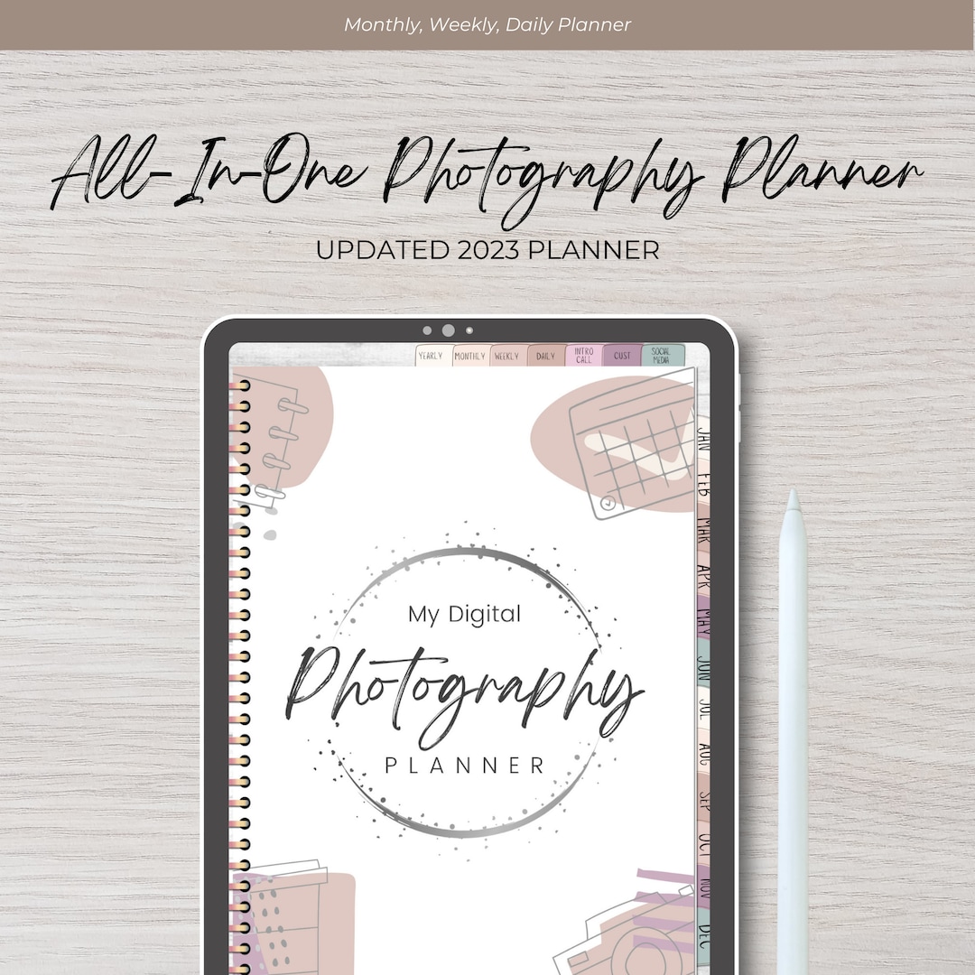 2023 Digital All-in-one Photography Planner | iPad Planner | Daily ...
