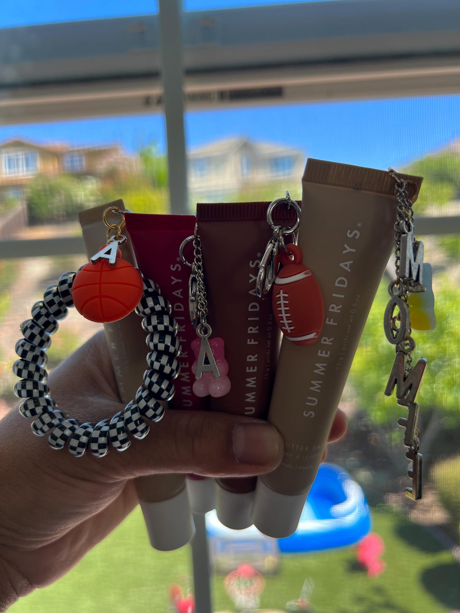Lip Balm Charm Chain | Lip Gloss Charm Chain - Custom Charm Chain | Lip ...