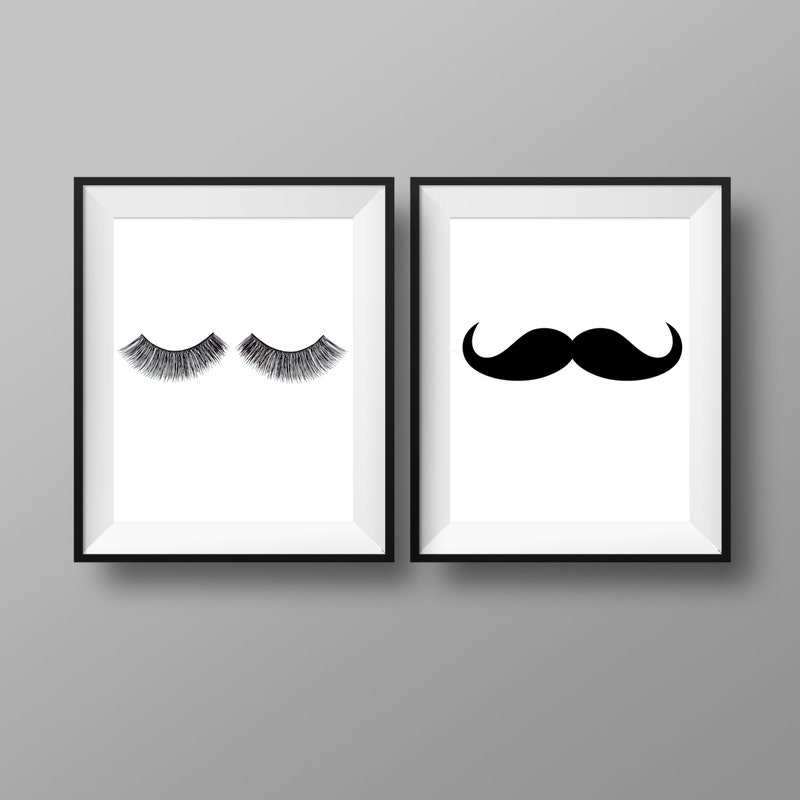 Mustache Poster - Etsy