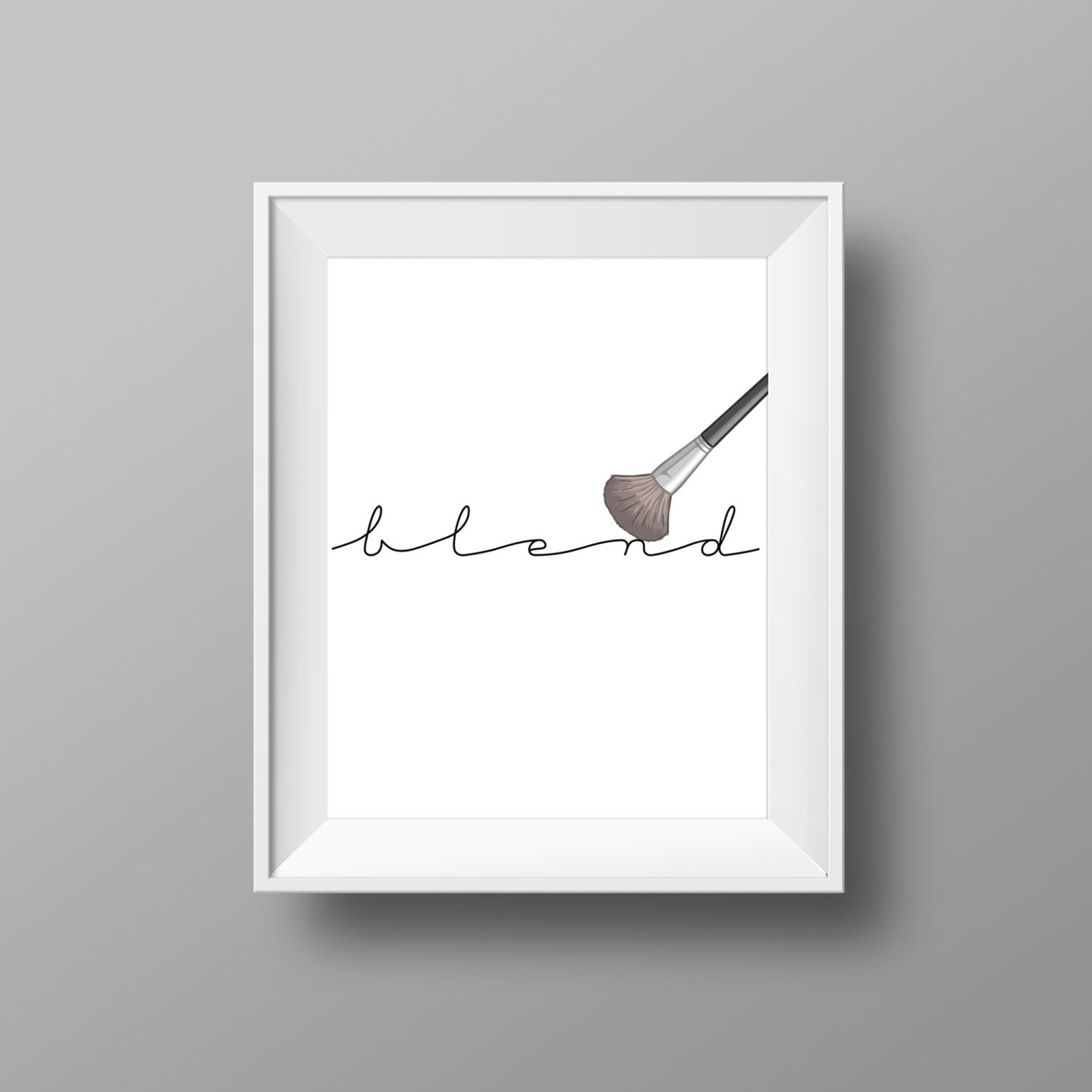 Makeup Prints Makeup Decor Makeup Art Blend Print Beauty Prints Makeup ...