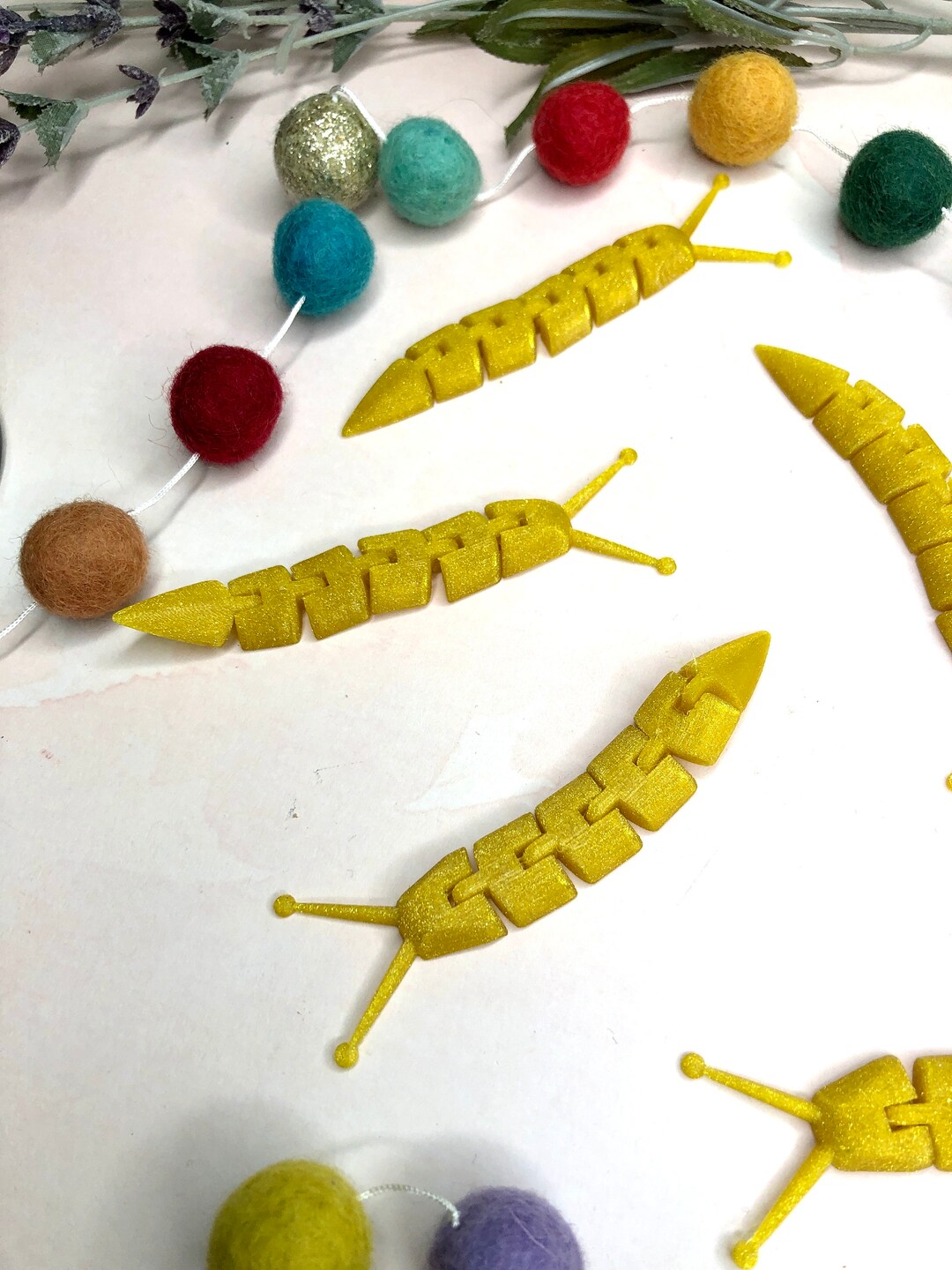 3D Printed Slugs Articulated 3D Printed Banana Slug Tiktok Viral Fun ...