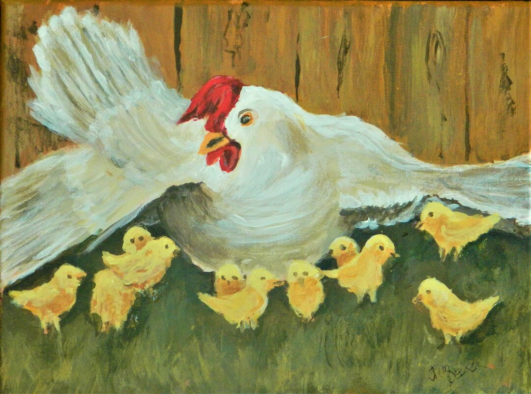 MOTHER HEN Painting - Etsy