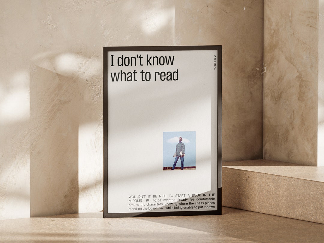 Reading Poster for Book Lovers, Bookish Gift About Reading, Literary ...