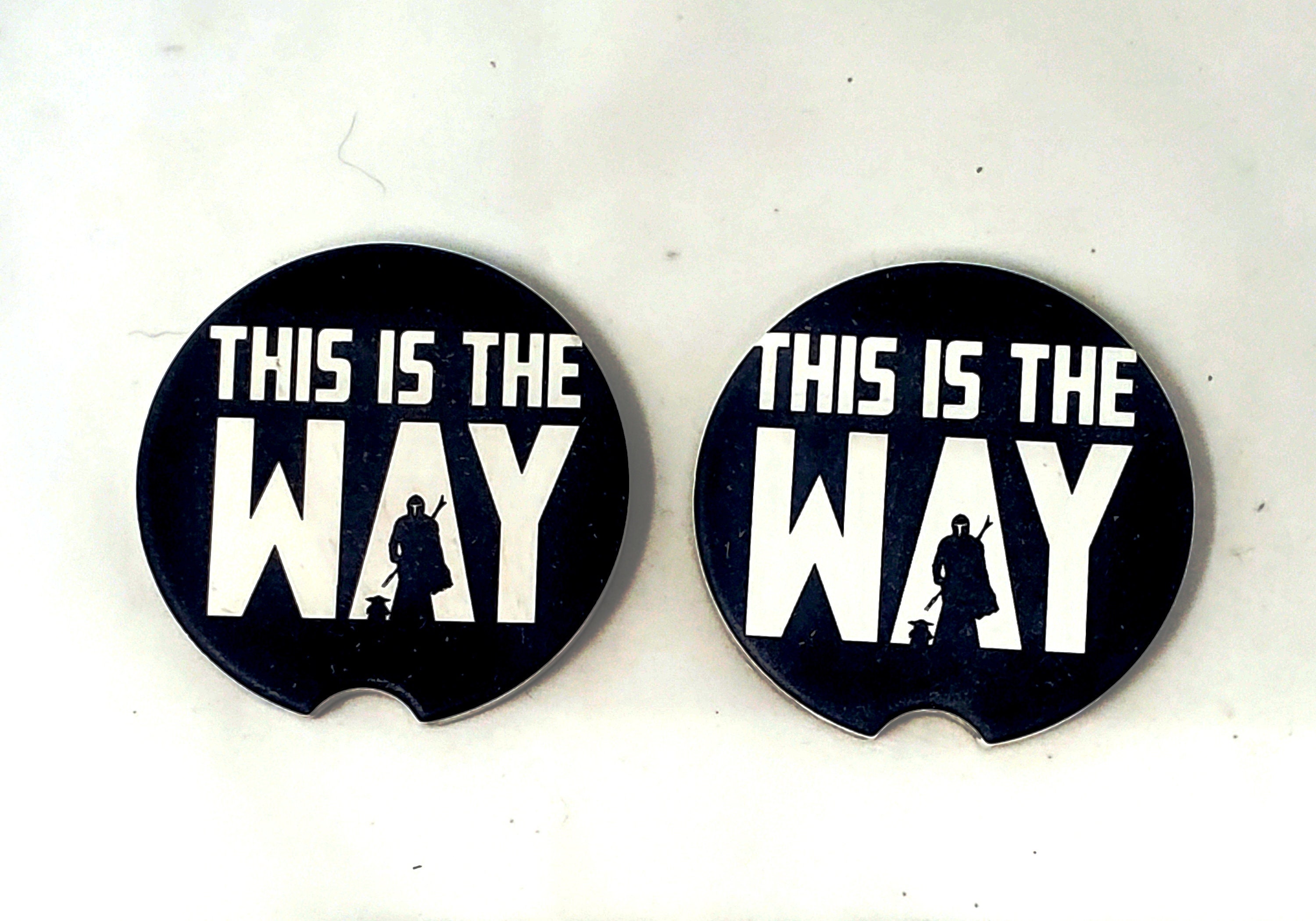 Mandalorian "this is the Way" Car Coasters, Star Wars Fan Gift - Etsy
