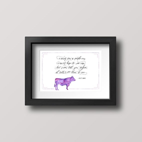 PRINTABLE Purple Cow Poem Digital Download by Gelett Burges - Etsy Finland