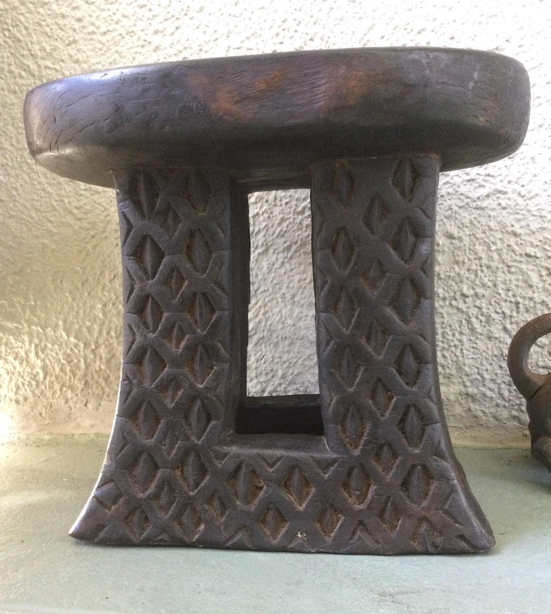 Vintage African Hand Carved Tribal Stool - Etsy