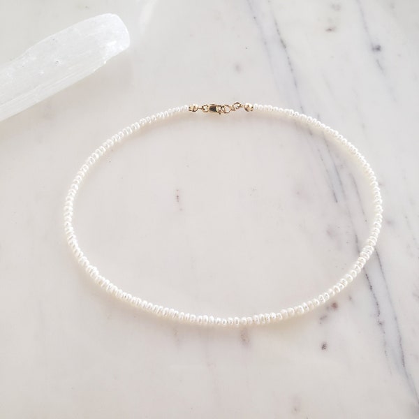 Seed Pearl Necklace - Etsy