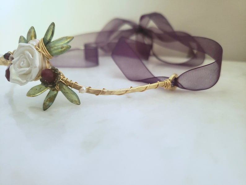 Bridal Circlet Fairytale Wedding Crown Rose Flower Crown | Etsy