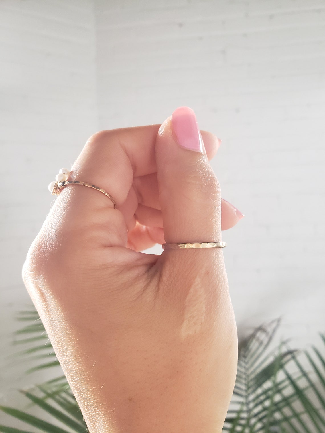 Gold filled thumb ring thumb rings for women hammered ring | Etsy