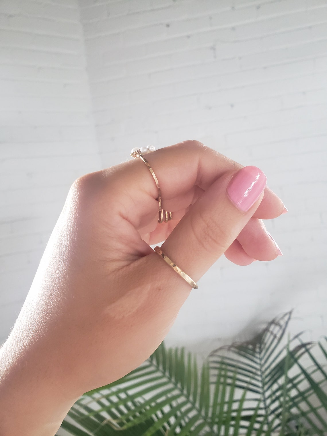 Gold filled thumb ring thumb rings for women hammered ring | Etsy