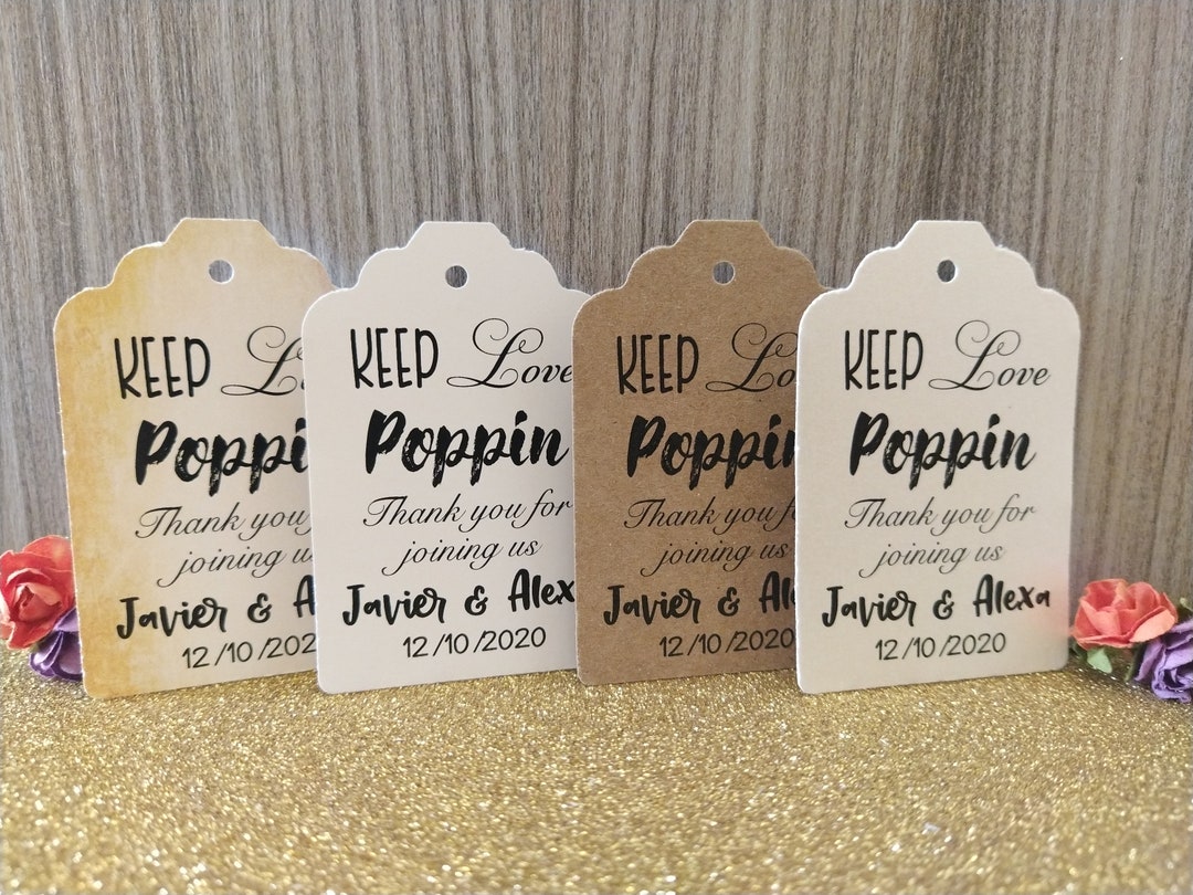 XXL Tag - Keep Love Popping - Etsy