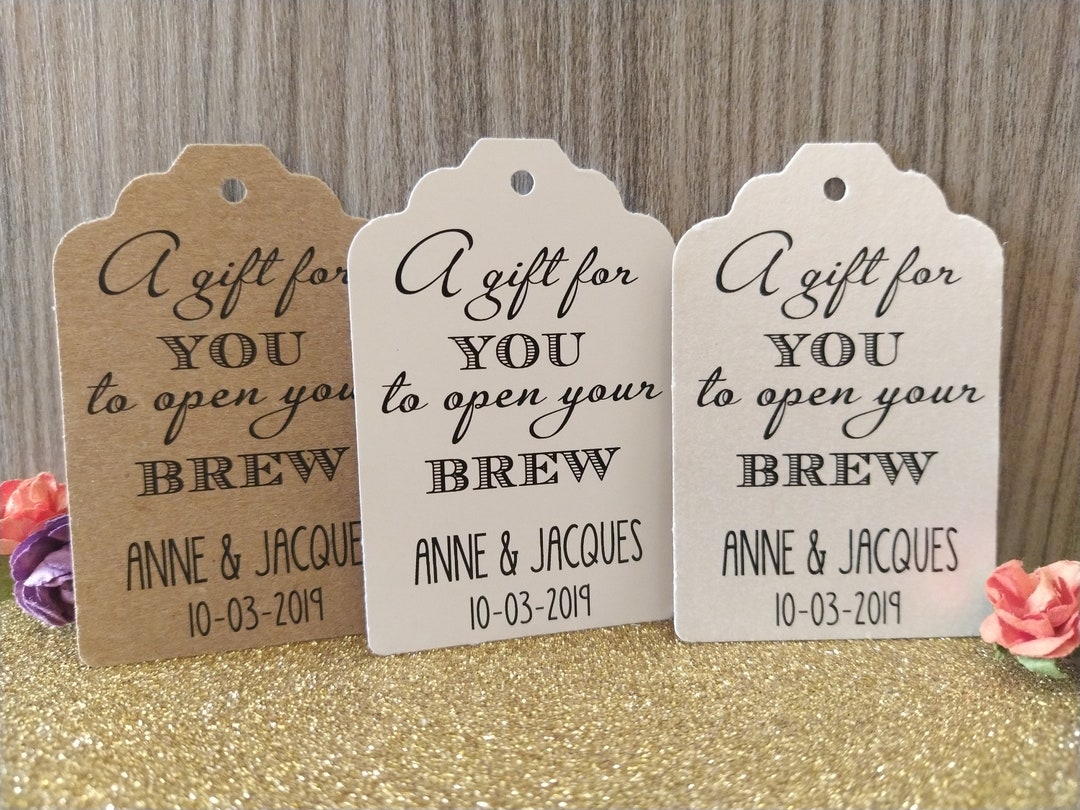XXL Tag - A Gift for You to Open Your Brew - Etsy