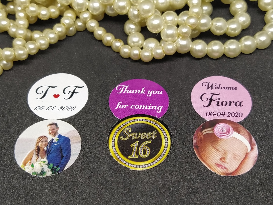500 Personalized Double Sided Confetti, Custom Photo Confetti - Etsy