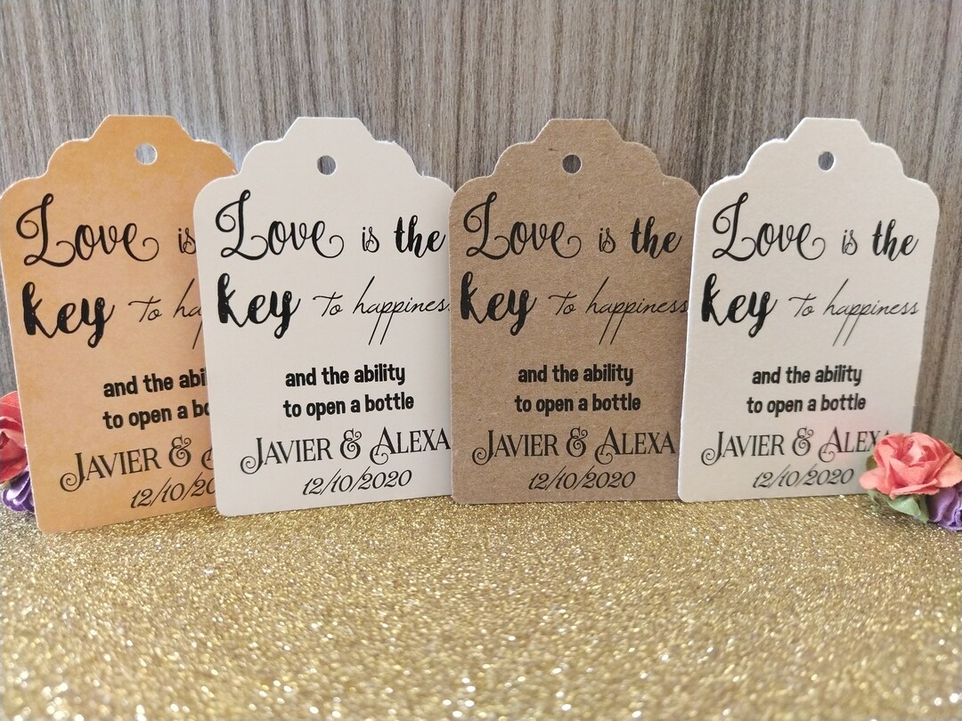 XXL Tag Love is the Key to Happiness and the Ability to Open a Bottle ...