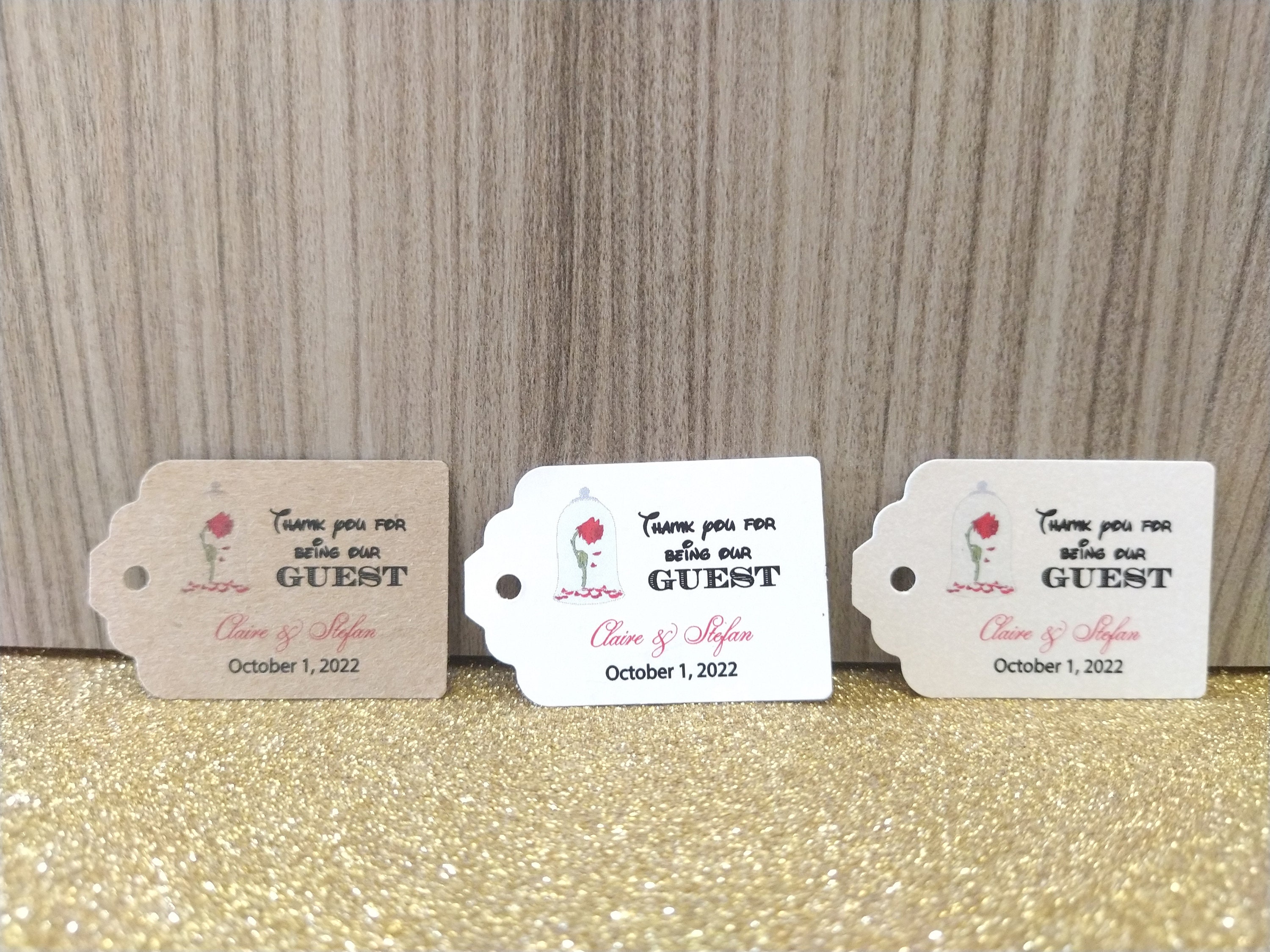 Mini Tag Thank You for Being Our Guest | Etsy
