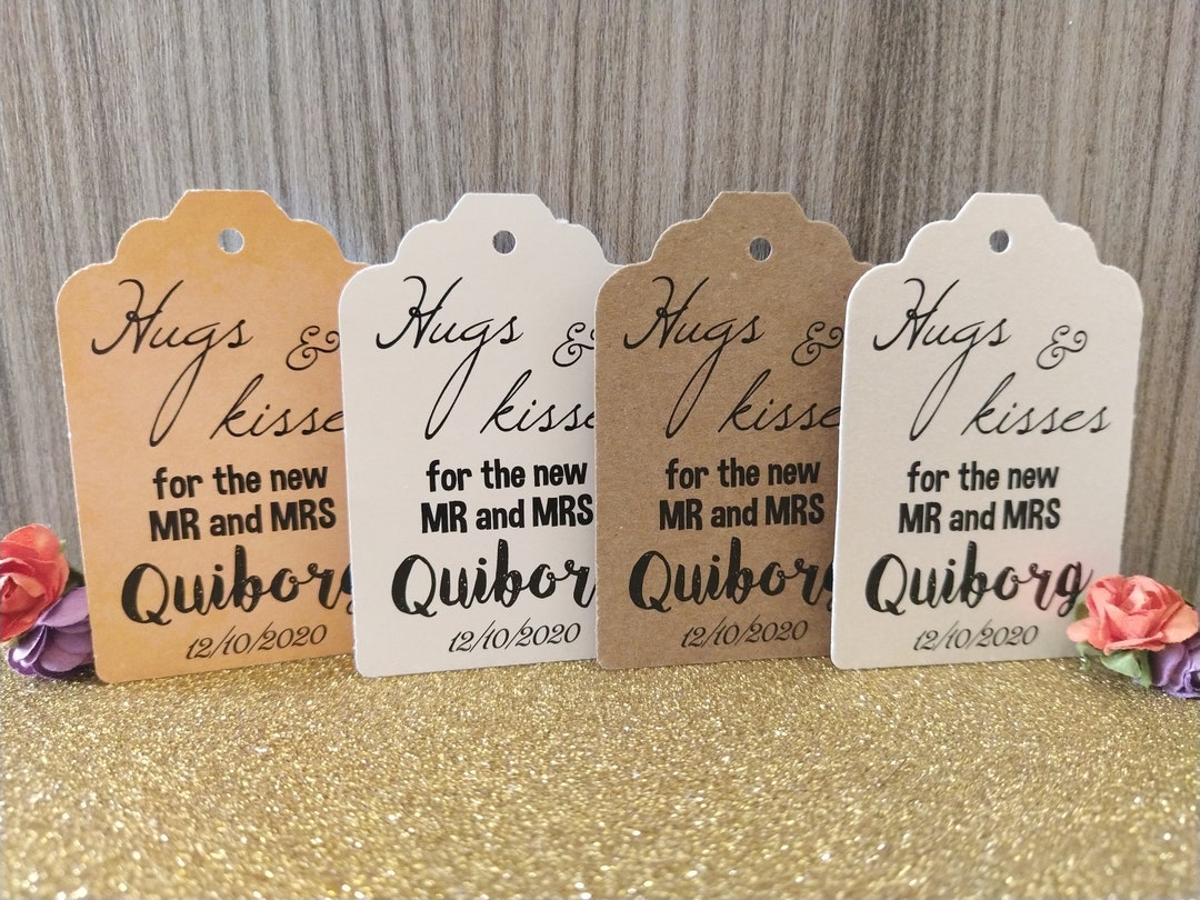 XXL Tag Hugs and Kisses From the Mr and Mrs - Etsy