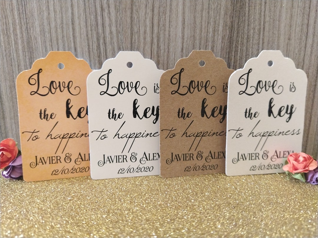 XXL Tag - Love is the Key to Happiness - Etsy