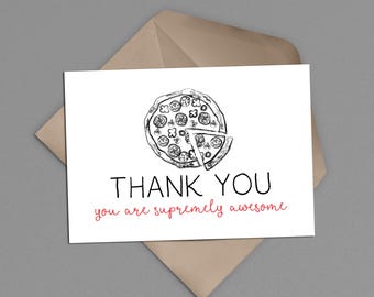 Pizza thank you | Etsy
