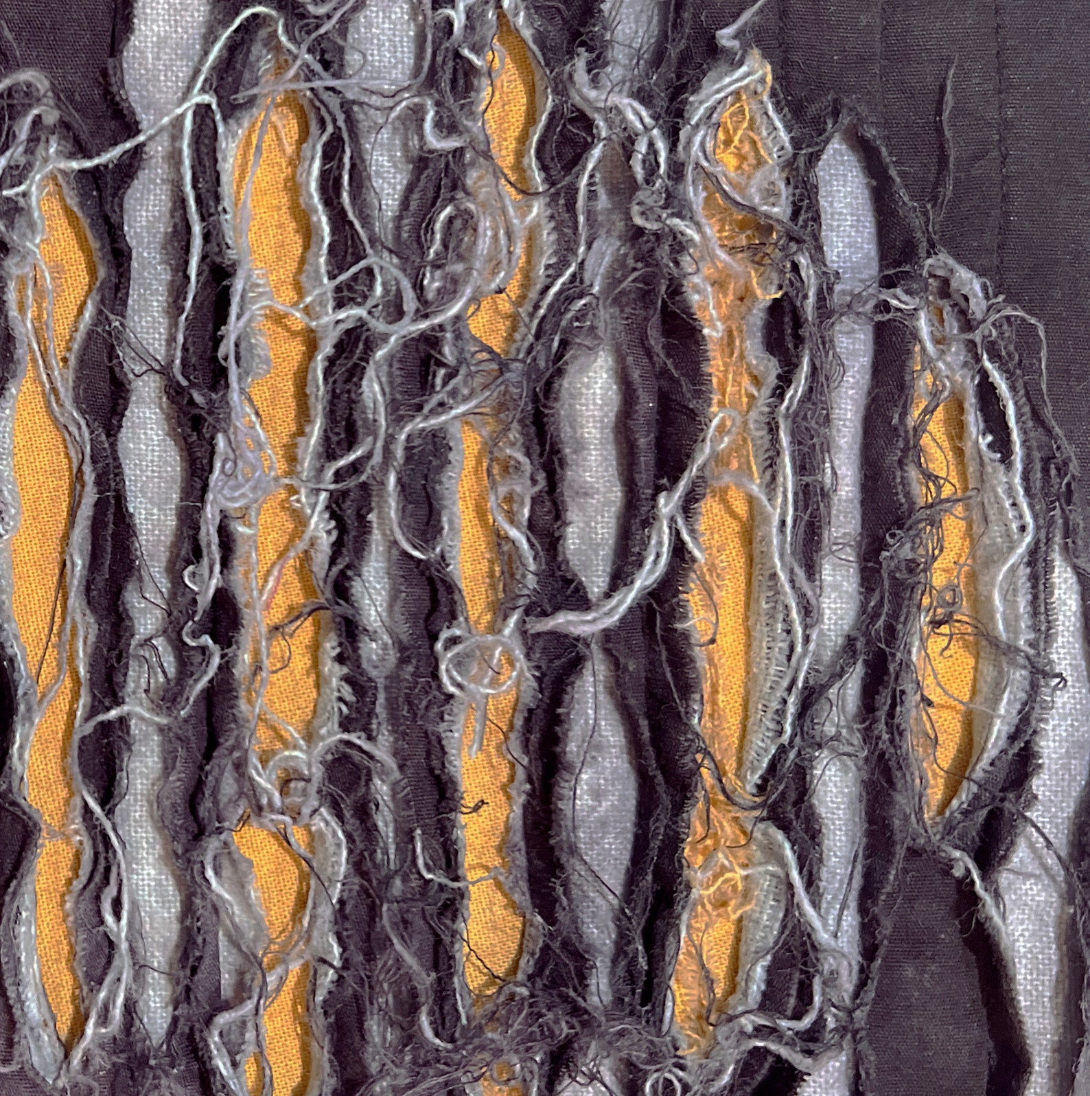 ORIGINAL "sunset" Textile Art, Fabric Dye Art, Abstract Art, Wall ...