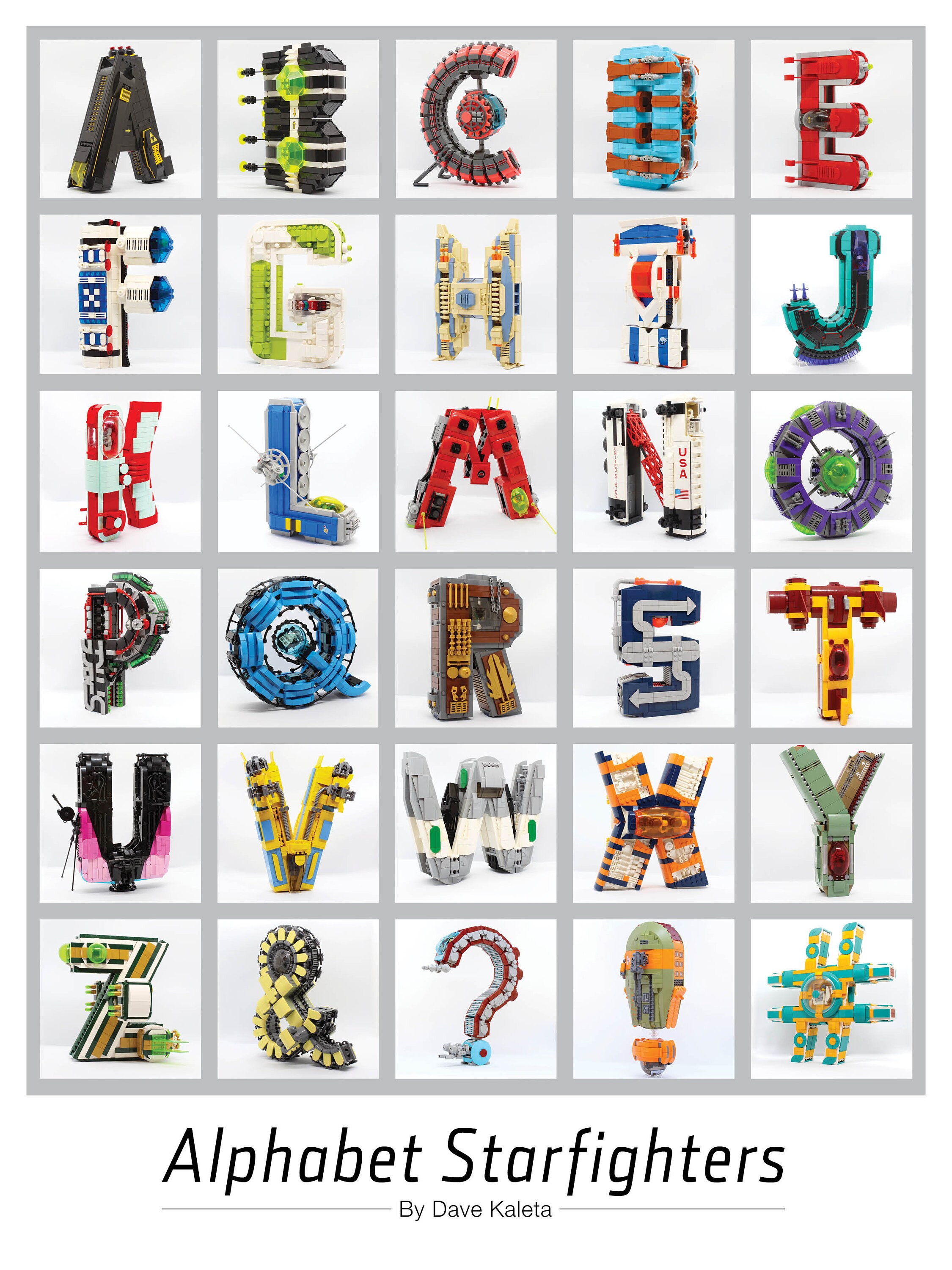 Alphabet Spaceship Poster - Etsy