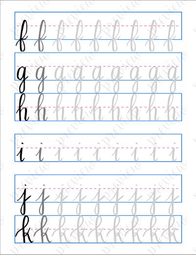 Modern Calligraphy Worksheet for Brush Pens BUNDLE - Etsy